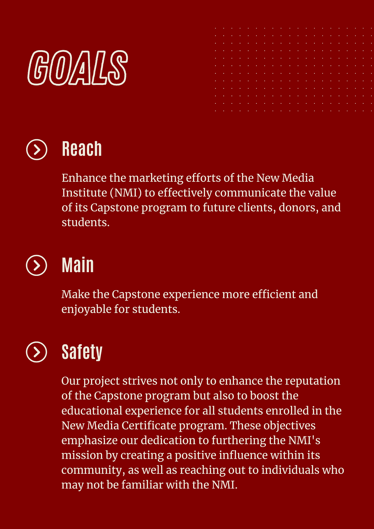 Capstone Workbook Update Project. An updated version of the New Media ...