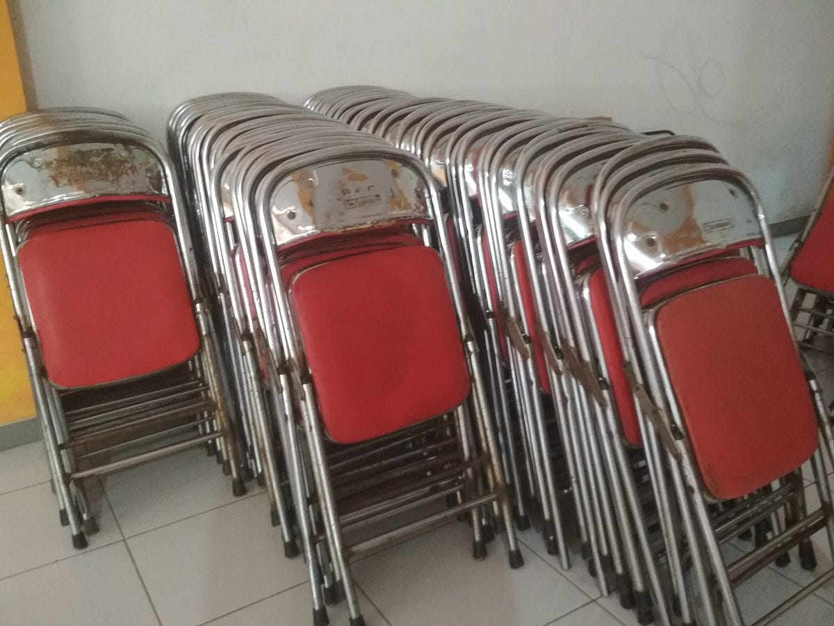 BOOMBASTIS Harga Kursi Lipat Hanya 110k, WA +62 812–9128–5501, Kursi ...