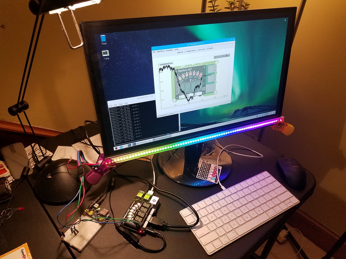 Extending the Rainbow HAT for the Raspberry Pi with More Peripherals ...
