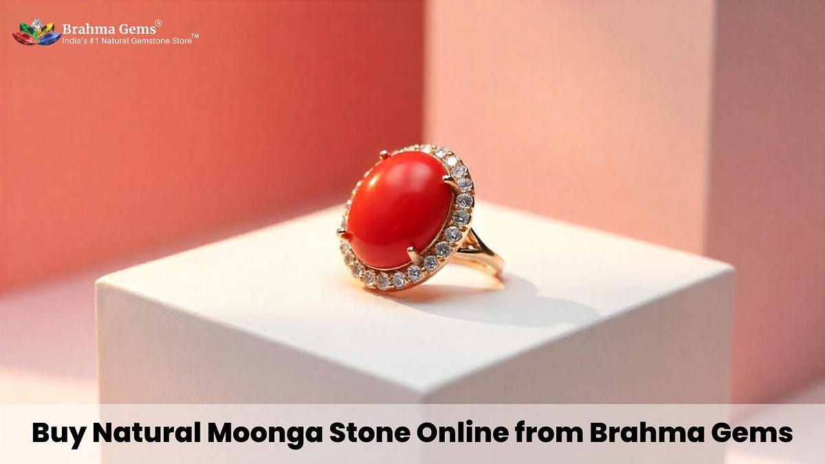 Buy Natural Moonga Stone Online from Brahma Gems - Gulshan Chauhan - Medium
