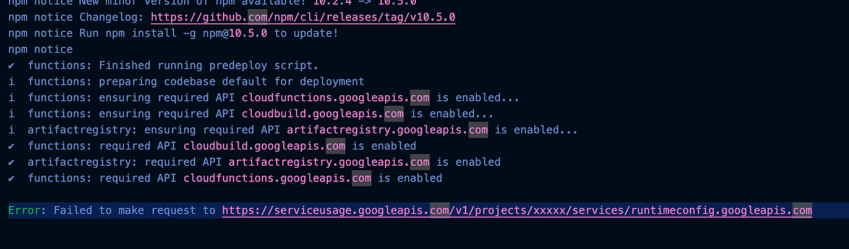 Firebase/Google cloud stopped deployment 🔥 | by vishnu | Medium