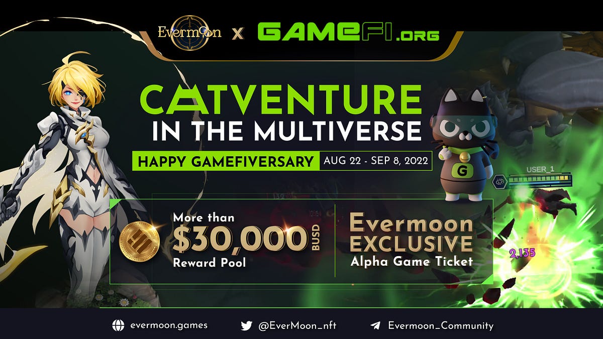 Celebrating the upcoming Evermoon Alpha Game 🎮 and GameFi.org ...