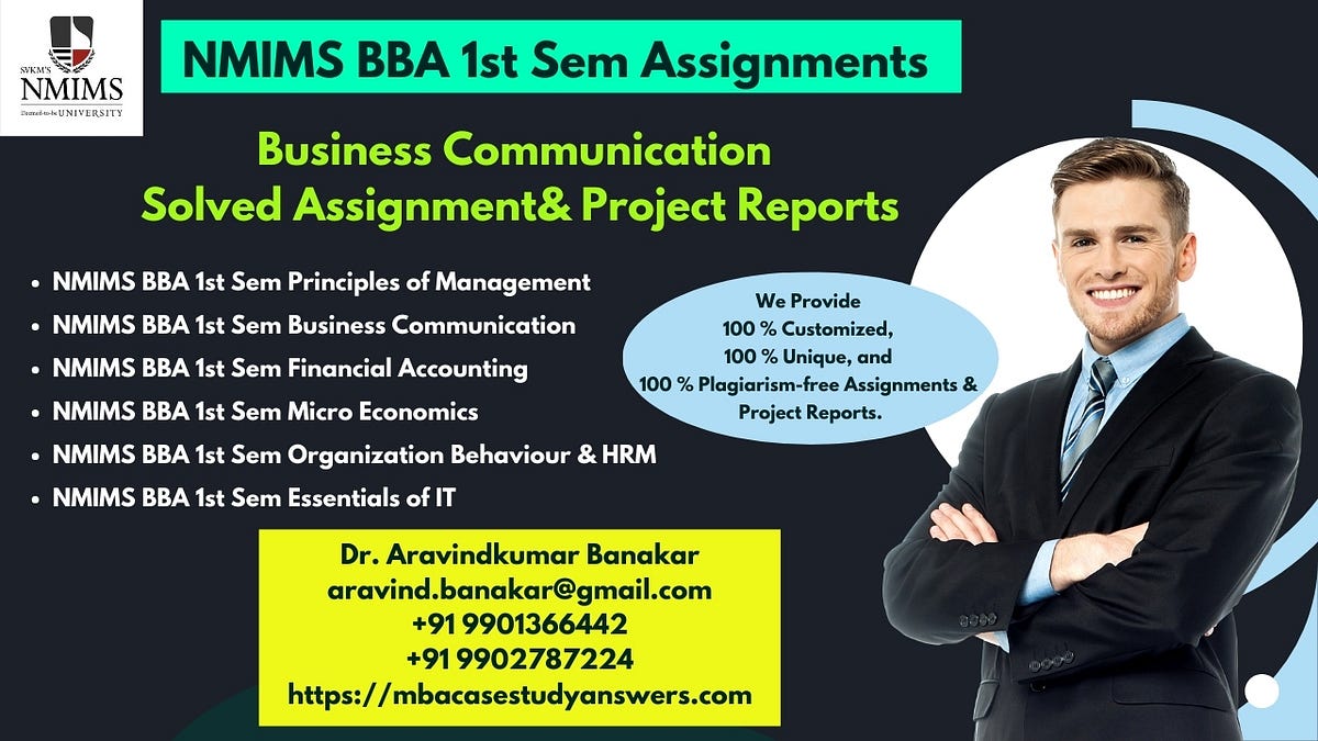 NMIMS BBA 1st Sem Business Communication Solved Assignment | by Solved Assignments | Medium