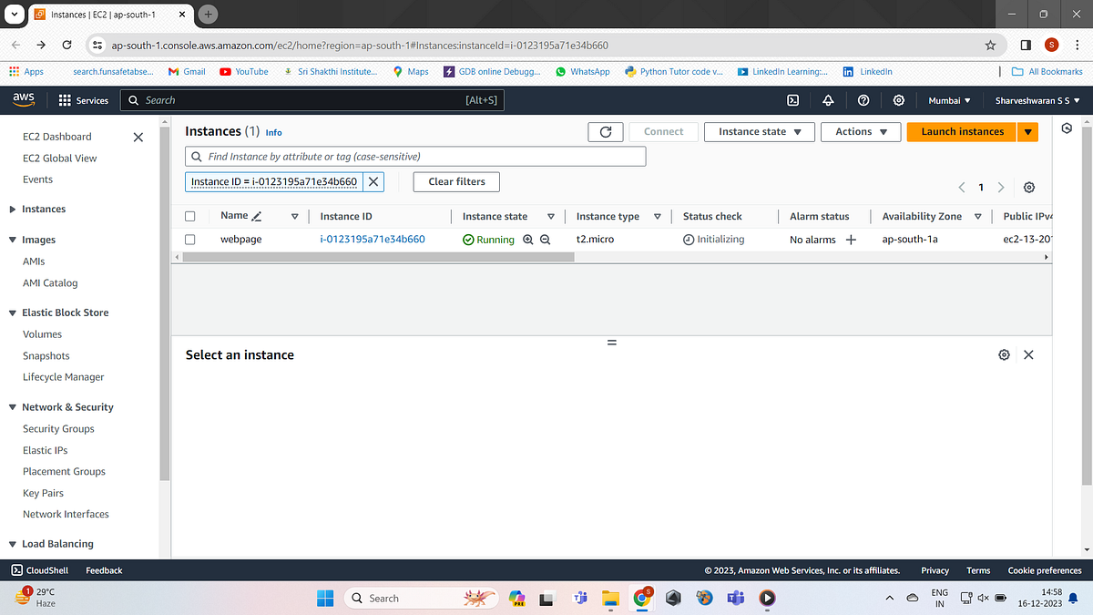 How to take an image of an instance and launch a new instance from the image - Sharveshwaran S S ...