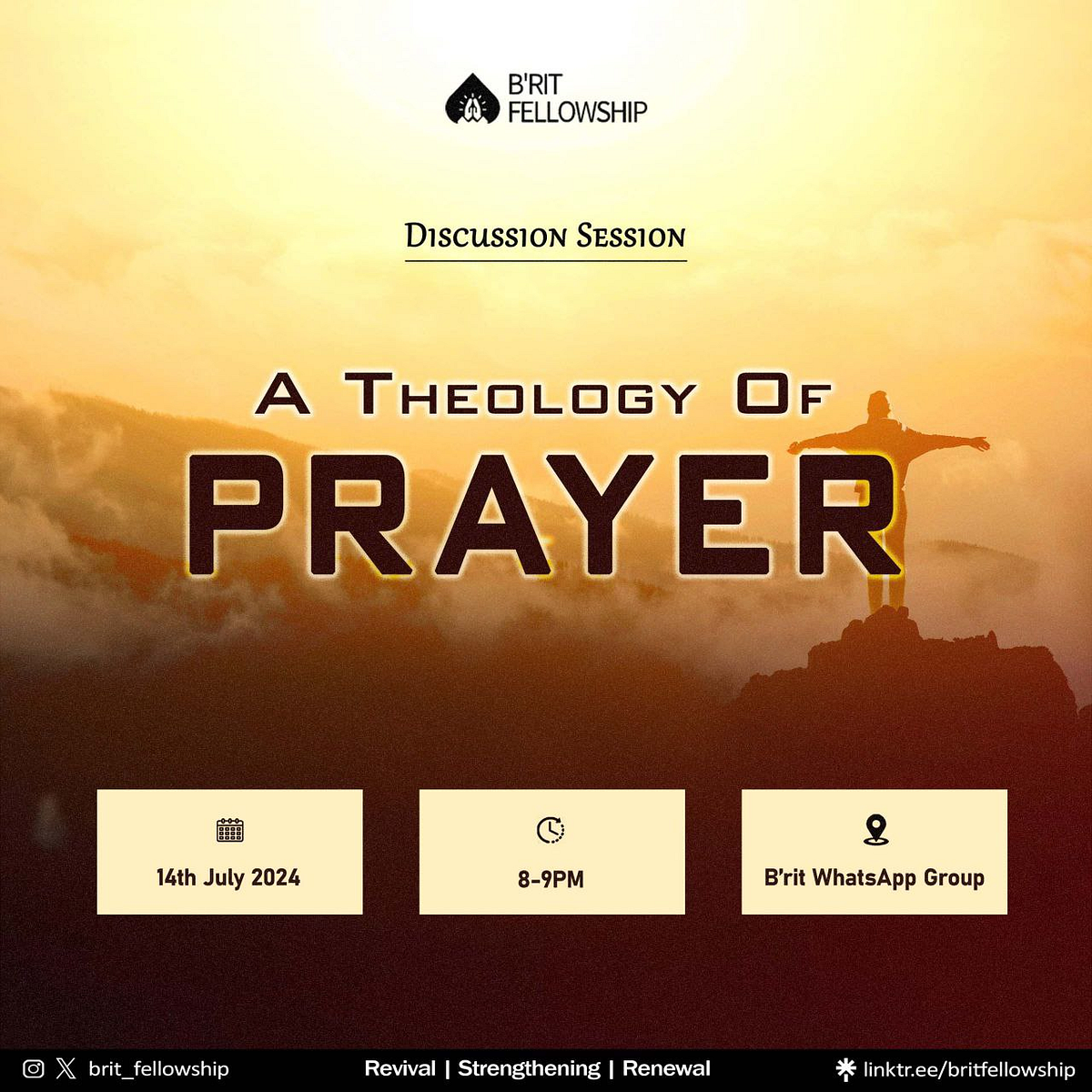 A Theology of Prayer (I): The Object of Prayer | by B'rit Fellowship ...
