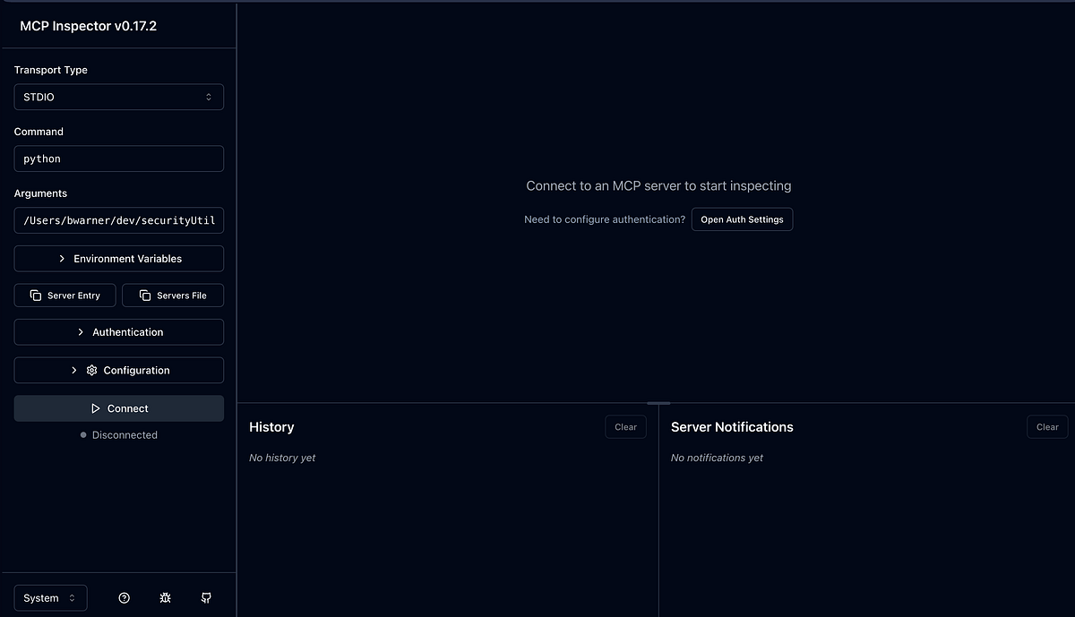 Monitoring MCP with npx’s Inspector | by JMP ESP FF E4 | Nov, 2025 | Medium