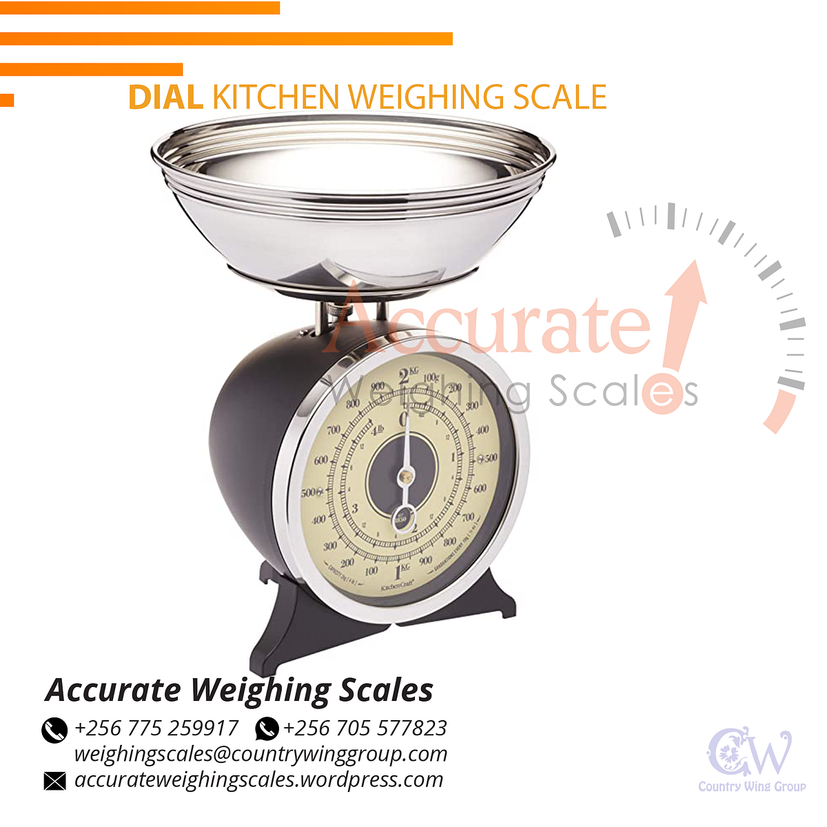 Five goat dial weighing scale with transparent dust cover ...