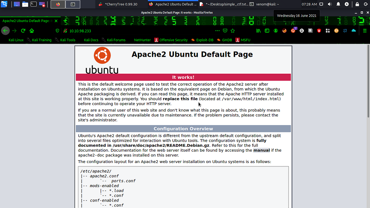 Simple Ctf Writeup This Is The Ctf As Its A Beginners Ctf By Venom