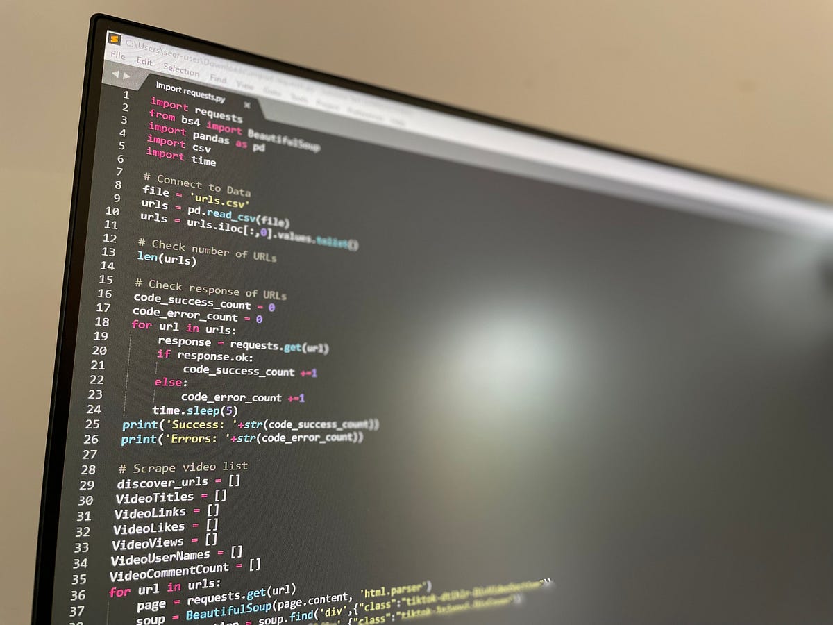 5 Lessons Learned from Creating a Scraper in Python | by Scott Taft ...