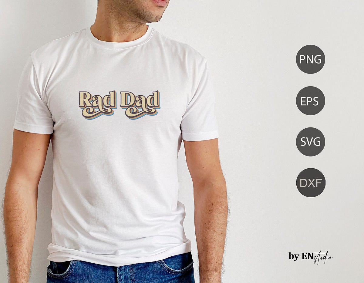Free Rad Dad svg,Fathers Day svg,Retro design Fathers day sublimation ...