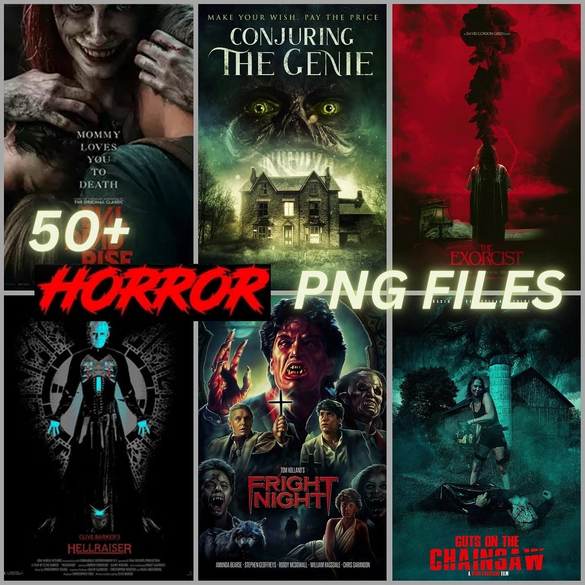 50+ Horror Png Bundle, Horror Movie Cover Bundle, Halloween Png Bundle ...
