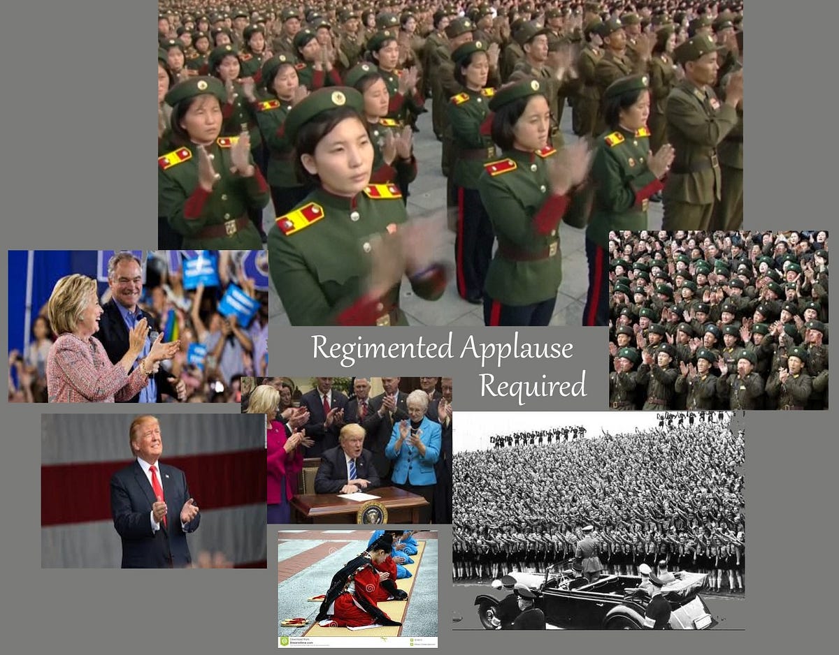 Regimented Applause Required. The new Mob Rule of Clapping | by Susan G ...