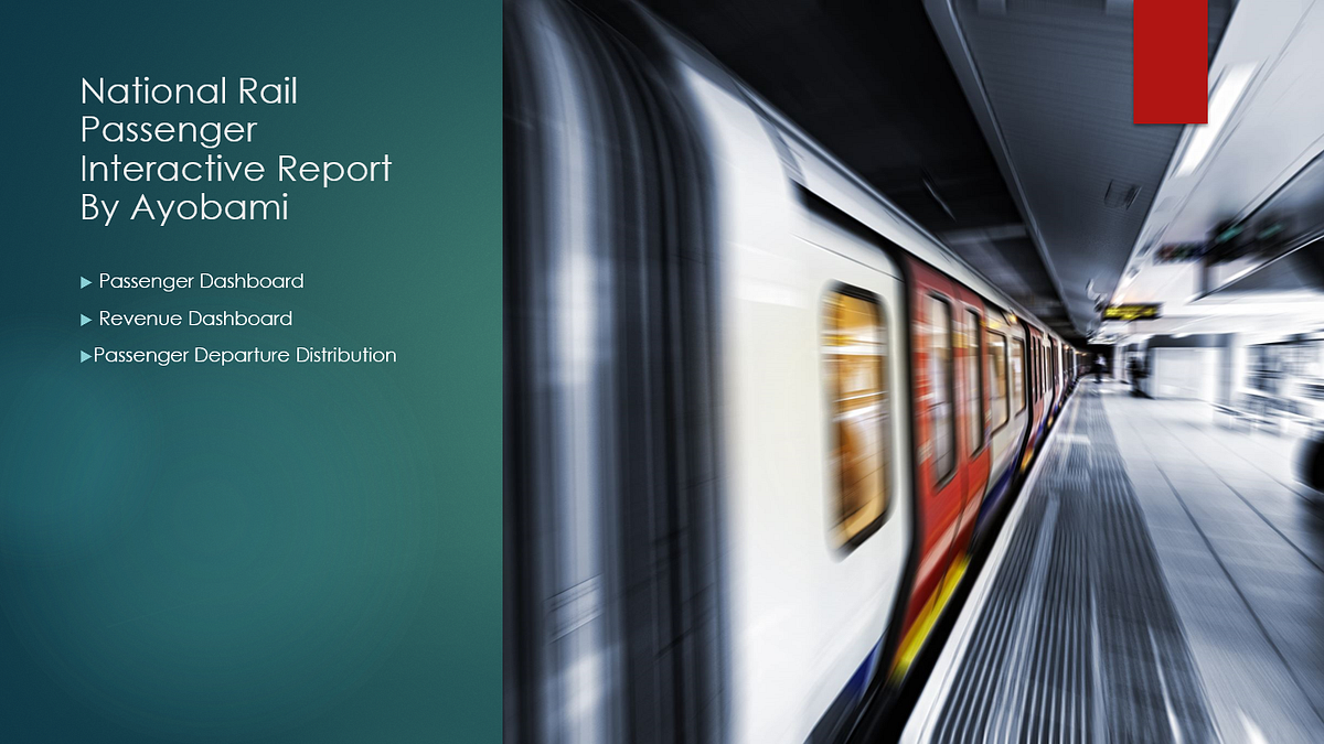 National Rail Passenger And Revenue Analysis | by Ayobami Lawal | Jul ...
