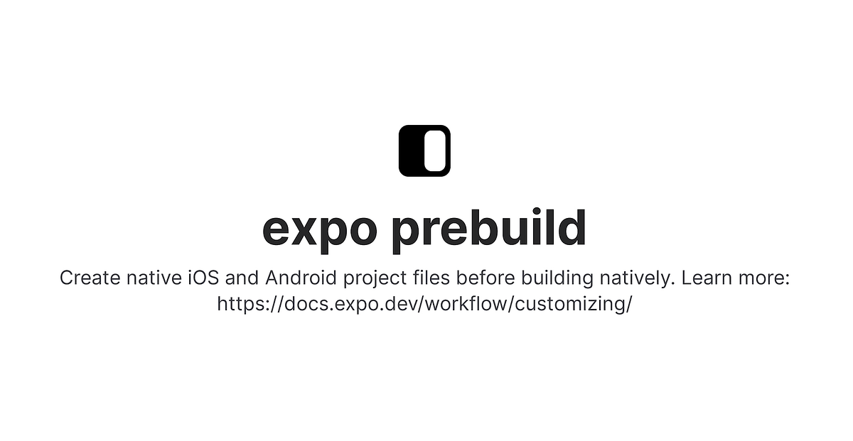 ‘Prebuild’ in Expo. Hi there! I started an interesting… | by Dahee Ahn | Medium
