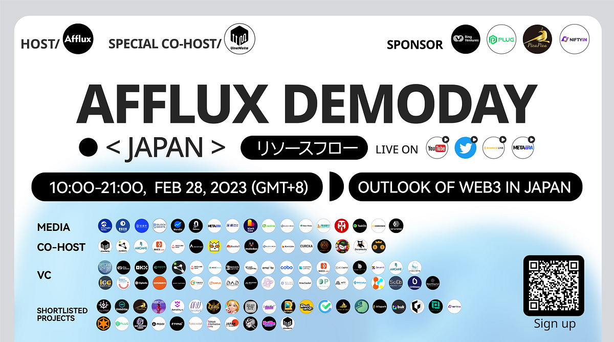 31 STARTUPS FROM ALL OVER THE WORLD GATHERED IN JAPAN FOR AFFLUX DEMO DAY | by TokenHunter | Medium