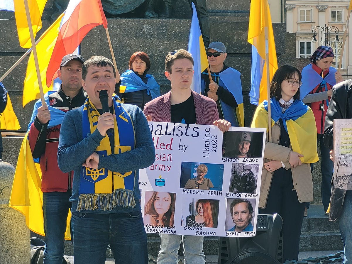 Karkow Poland — Anti-War protests by Ukrainian Refugees | by Yvonne O ...