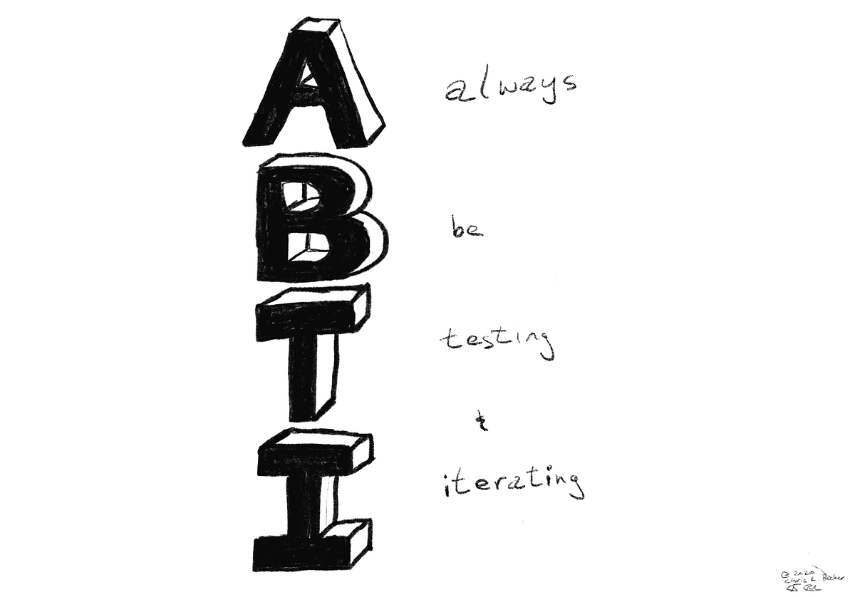 ABTI — Always Be Testing & Iterating | by Chris R Becker | UX Collective