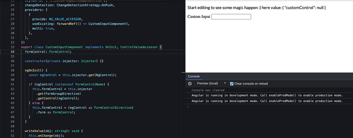 Inject Control in ControlValueAccessor | by Anton Marinenko | Medium