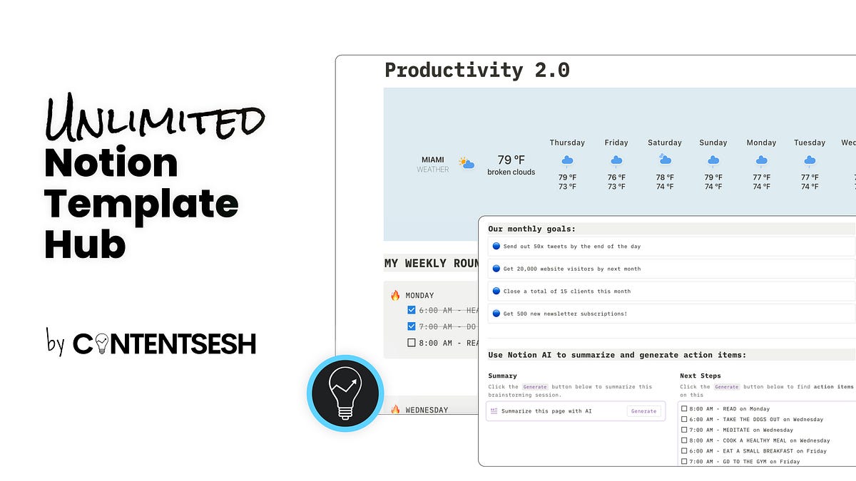 The future of productivity is here: Notion Productivity Hub | by ...