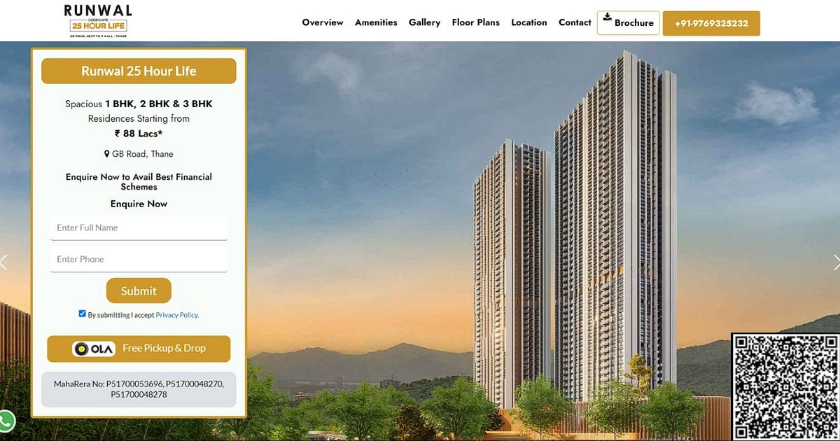 Runwal 25 Hour Life : Residential Project by Runwal Group | Medium