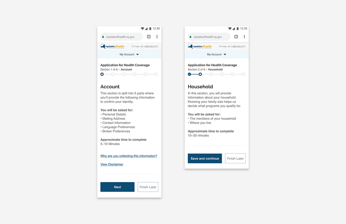 Redesigning New York’s Health Coverage Application— Part 2 | by Jack ...