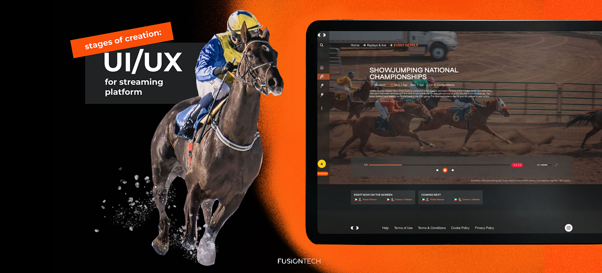 Digital design case study: stages of creating UI/UX for a streaming ...