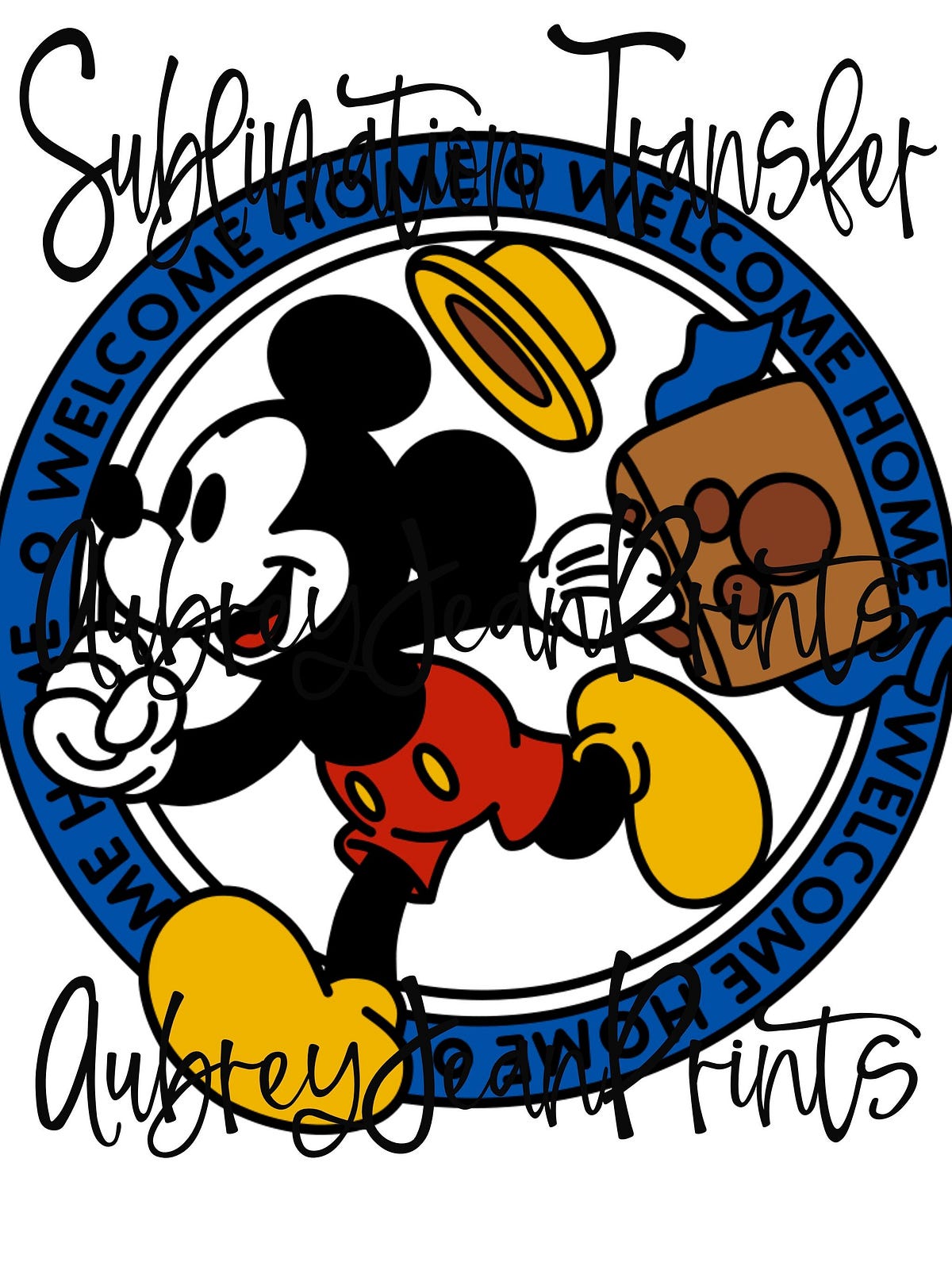 Free DVC Welcome Home Logo Sublimation Transfer Ready to Press Transfer ...