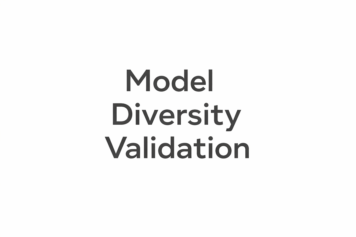 Model Diversity Validation