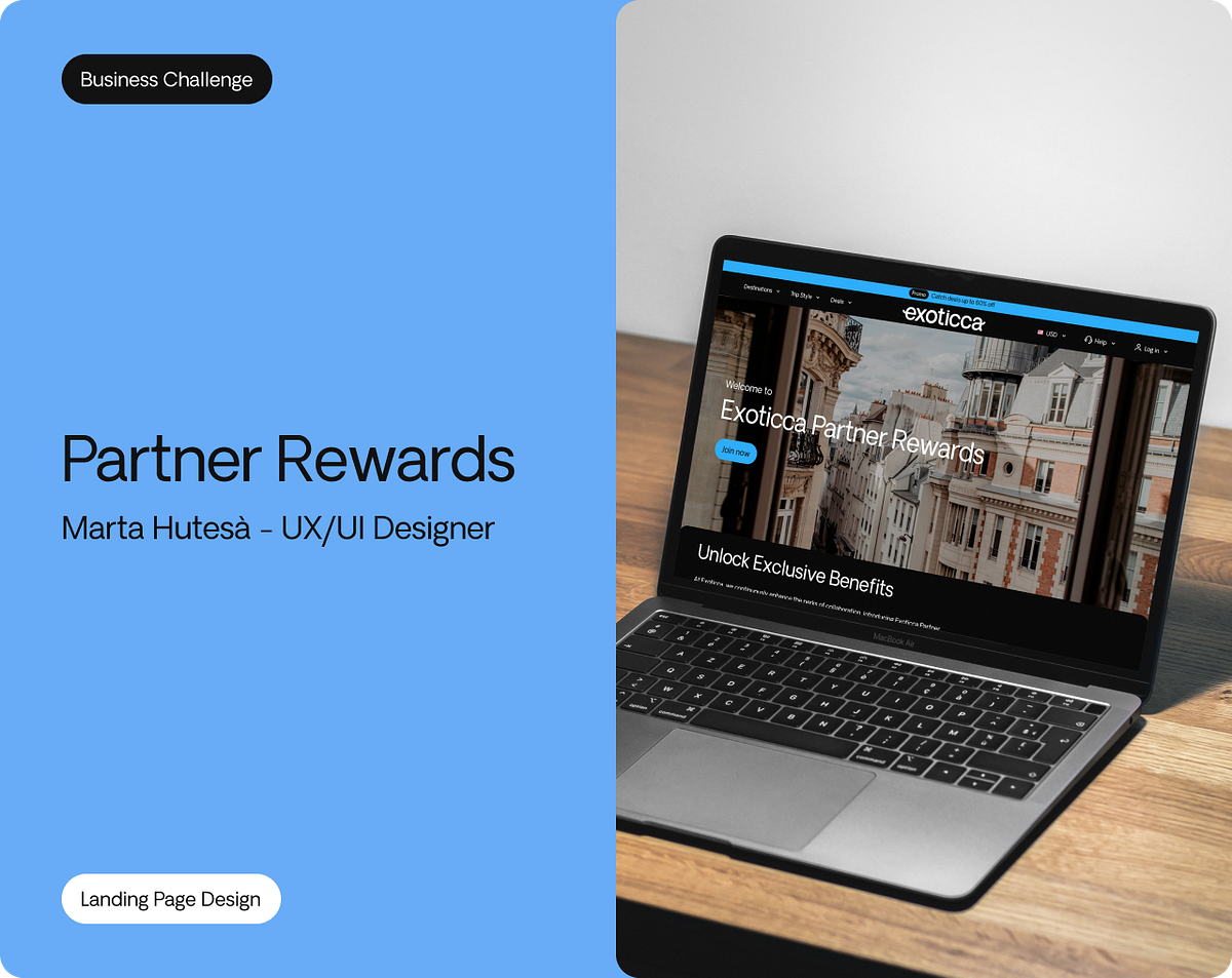 Partner Rewards — Landing Page Design | by Marta Hutesà | Medium