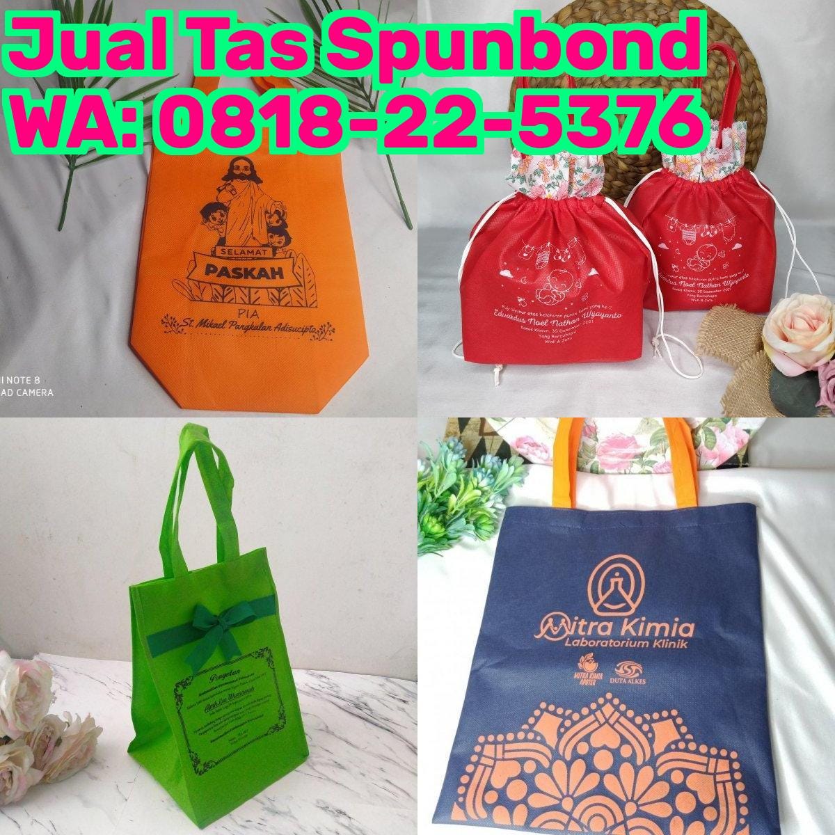 O8l8.22.5376 (WA) Tas Spunbond Motif Jual Tas Spunbond Polos Tangerang ...