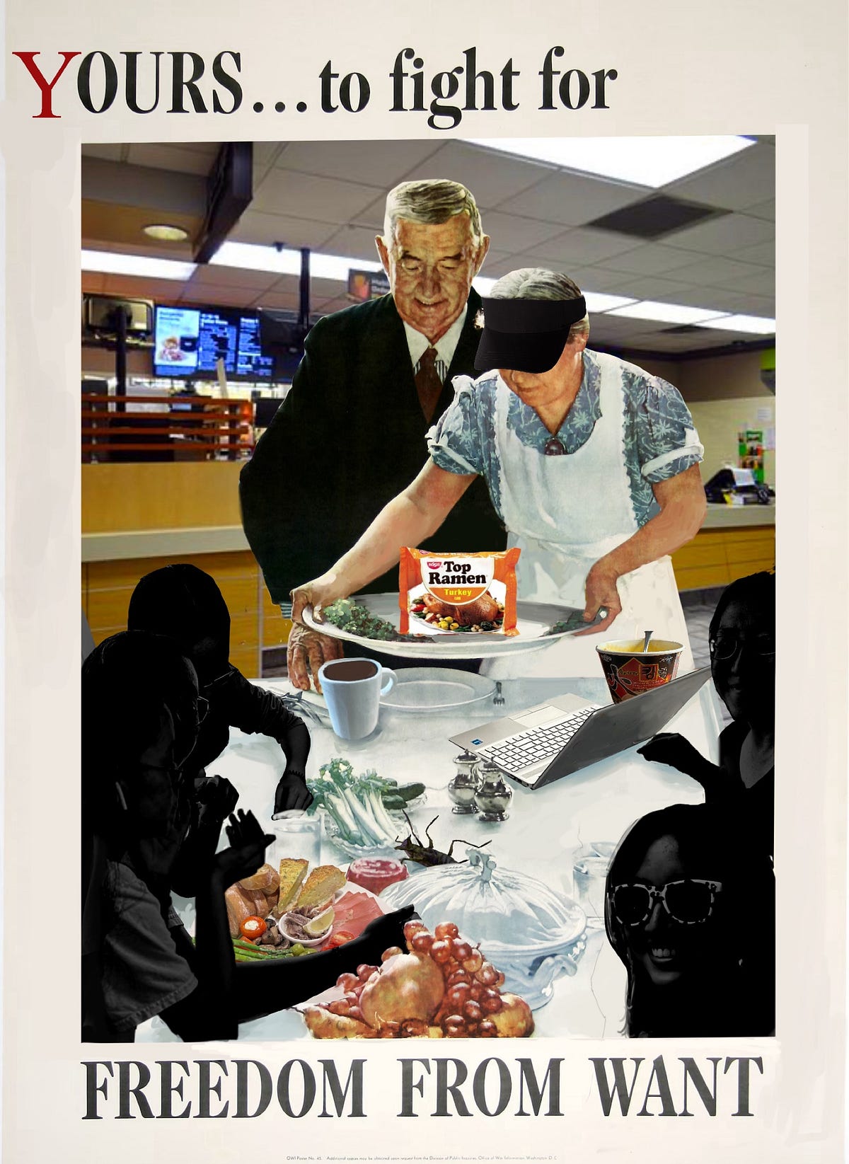 Tropisms- Freedom from Want. Digital collage discussing the nature ...