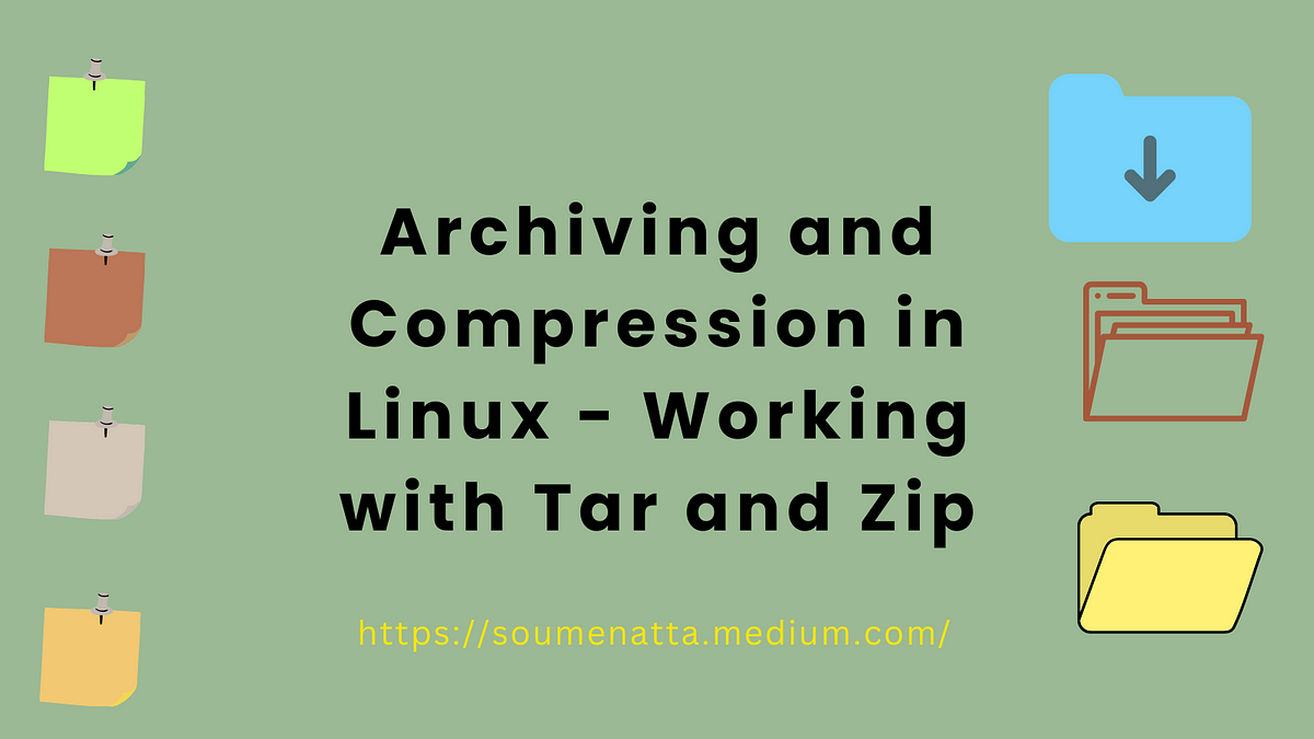 Archiving and Compression in Linux — Working with Tar and Zip | by Dr. Soumen Atta, Ph.D ...
