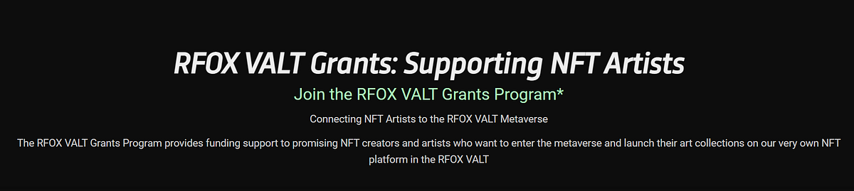 RFOX Metaverse Ecosystem’s NFT Platform Offering $10,000 Grants to ...