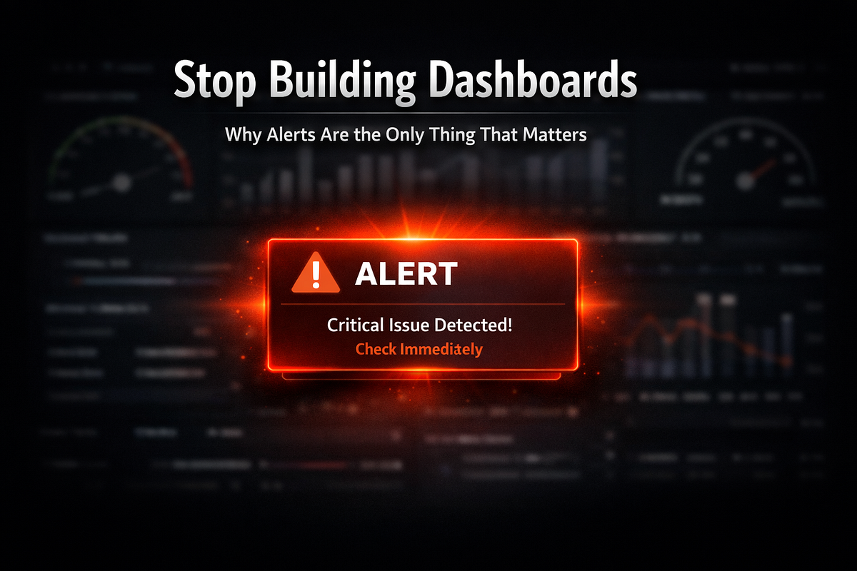 Stop Building Dashboards: Why “Alerts” Are the Only Thing That Matters ...