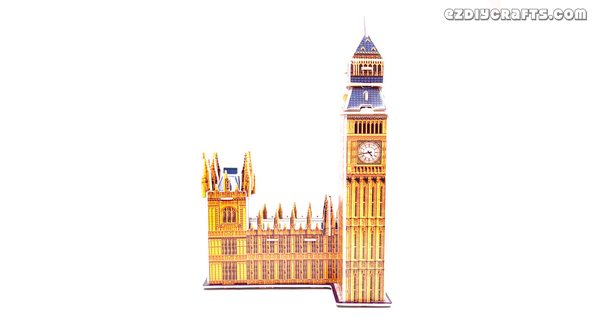 Assemble London Big Ben 3D Puzzle Step By Step | by EZ DIY Crafts | Medium