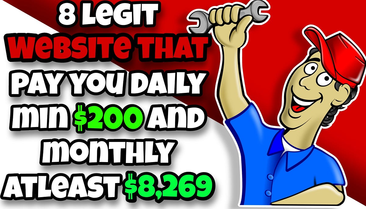 8 Legit Websites That Will Pay You EVERY DAY Within 24 Hours,Make money ...