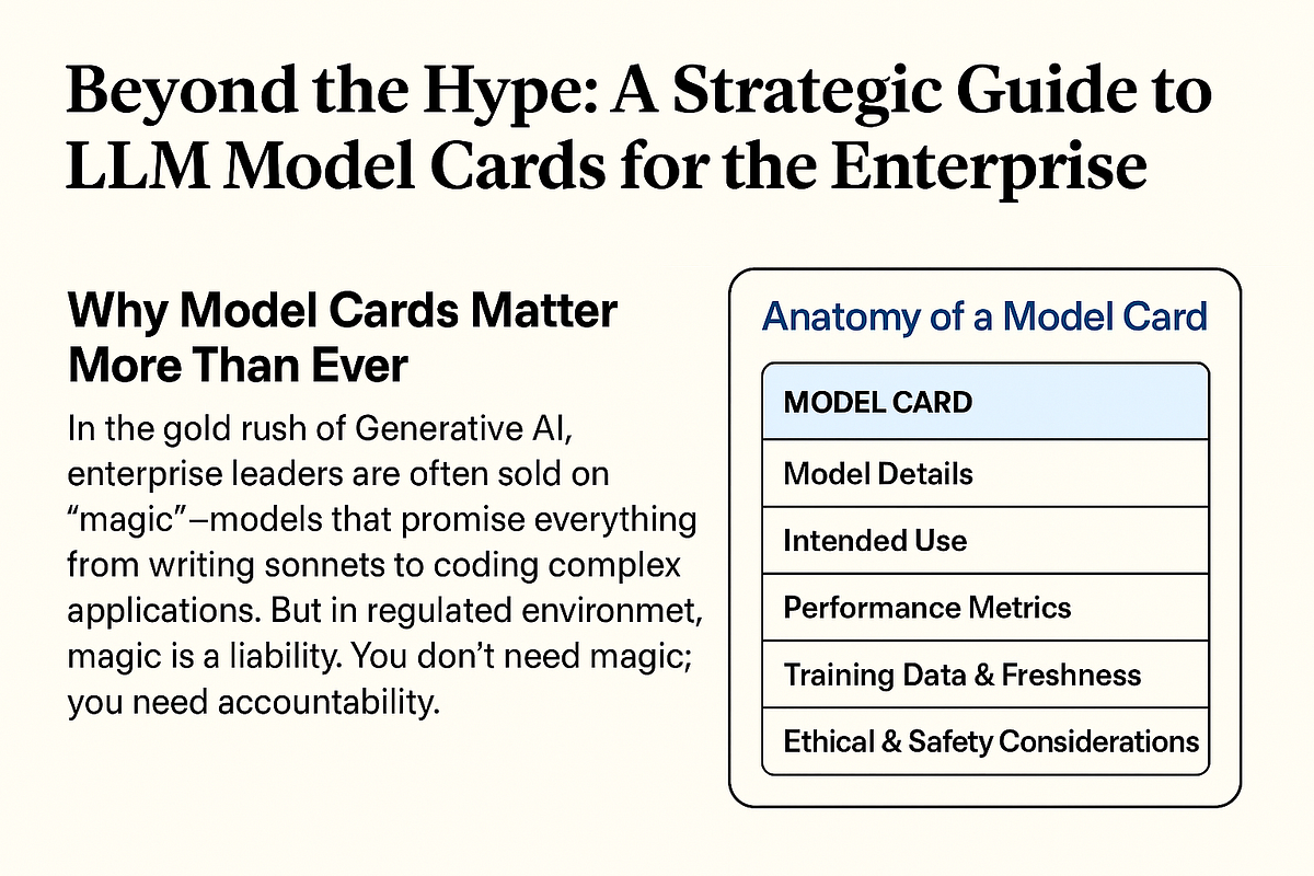 Beyond the Hype: A Strategic Guide to LLM Model Cards for the ...