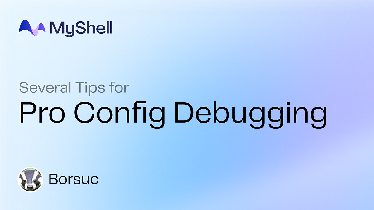 Several Tips for Pro Config Debugging | by Borsuc | MyShell | Apr, 2024 | Medium