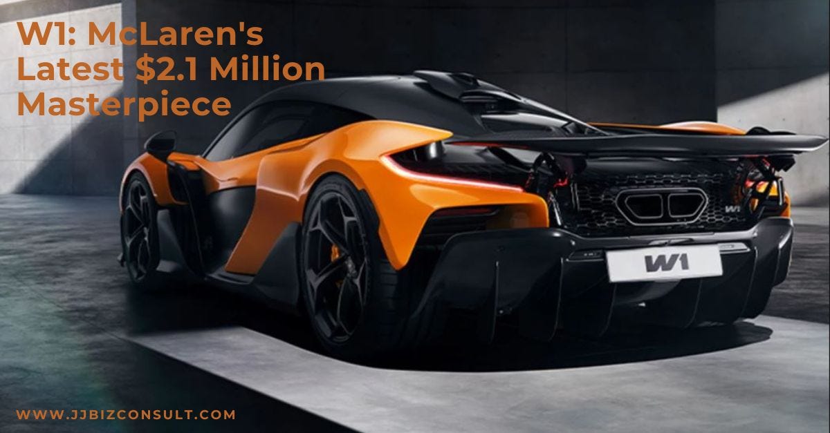 The McLaren W1: A Closer Look at This $2.1 Million Masterpiece | by ...