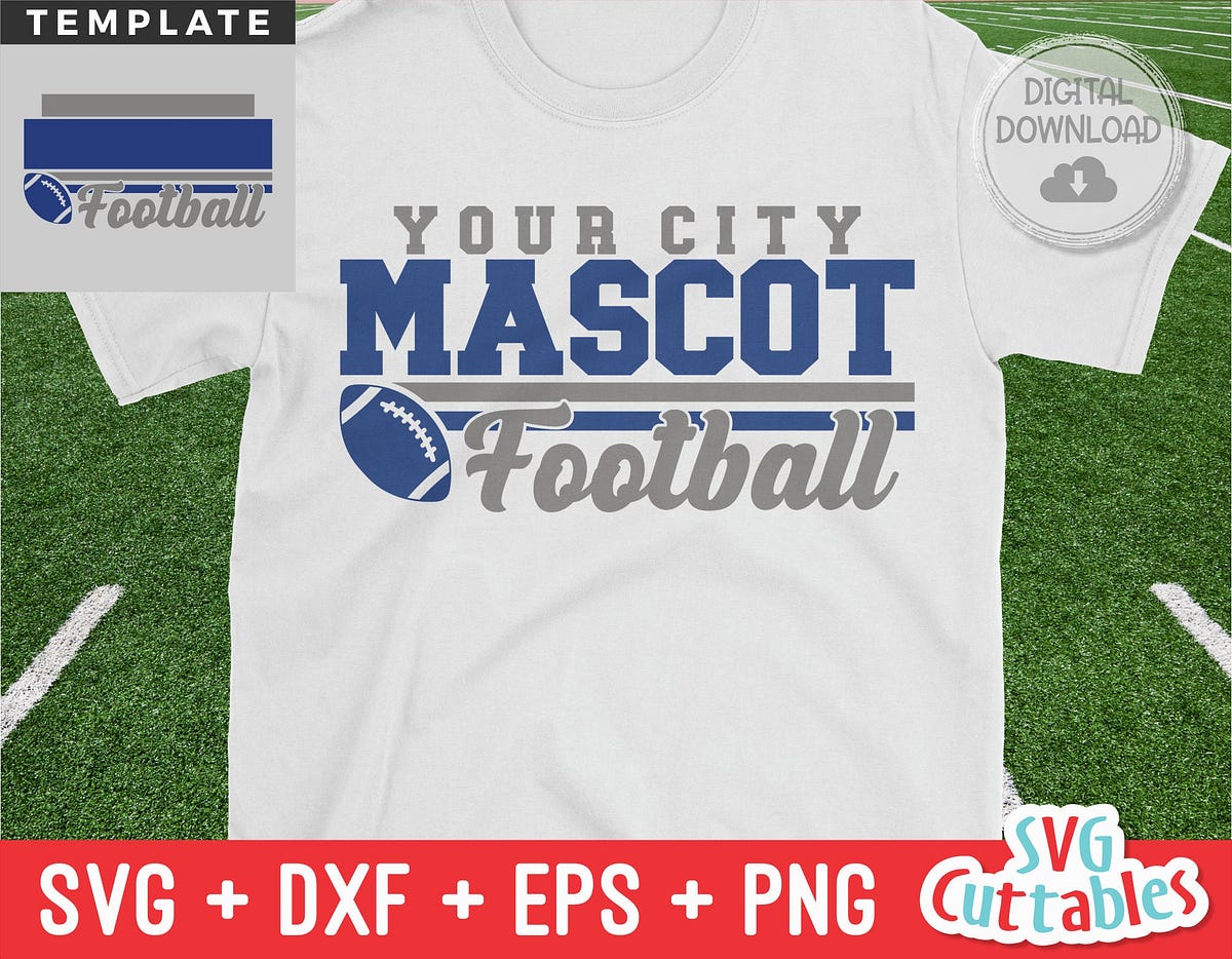 Football Cut File — Football Template 0050 — svg — eps — dxf — Football ...