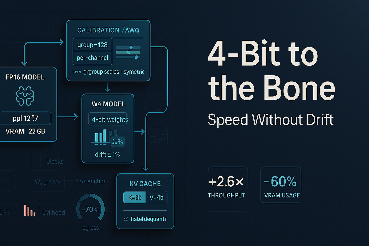 Quantization at 4-Bit: Speed Without Drift | by Hash Block | Sep, 2025 ...