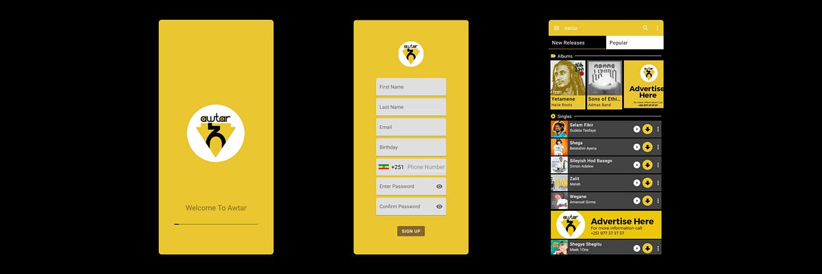 Awtar — Ethiopia’s first music streaming app | by Abdulaziz Yesuf | Medium