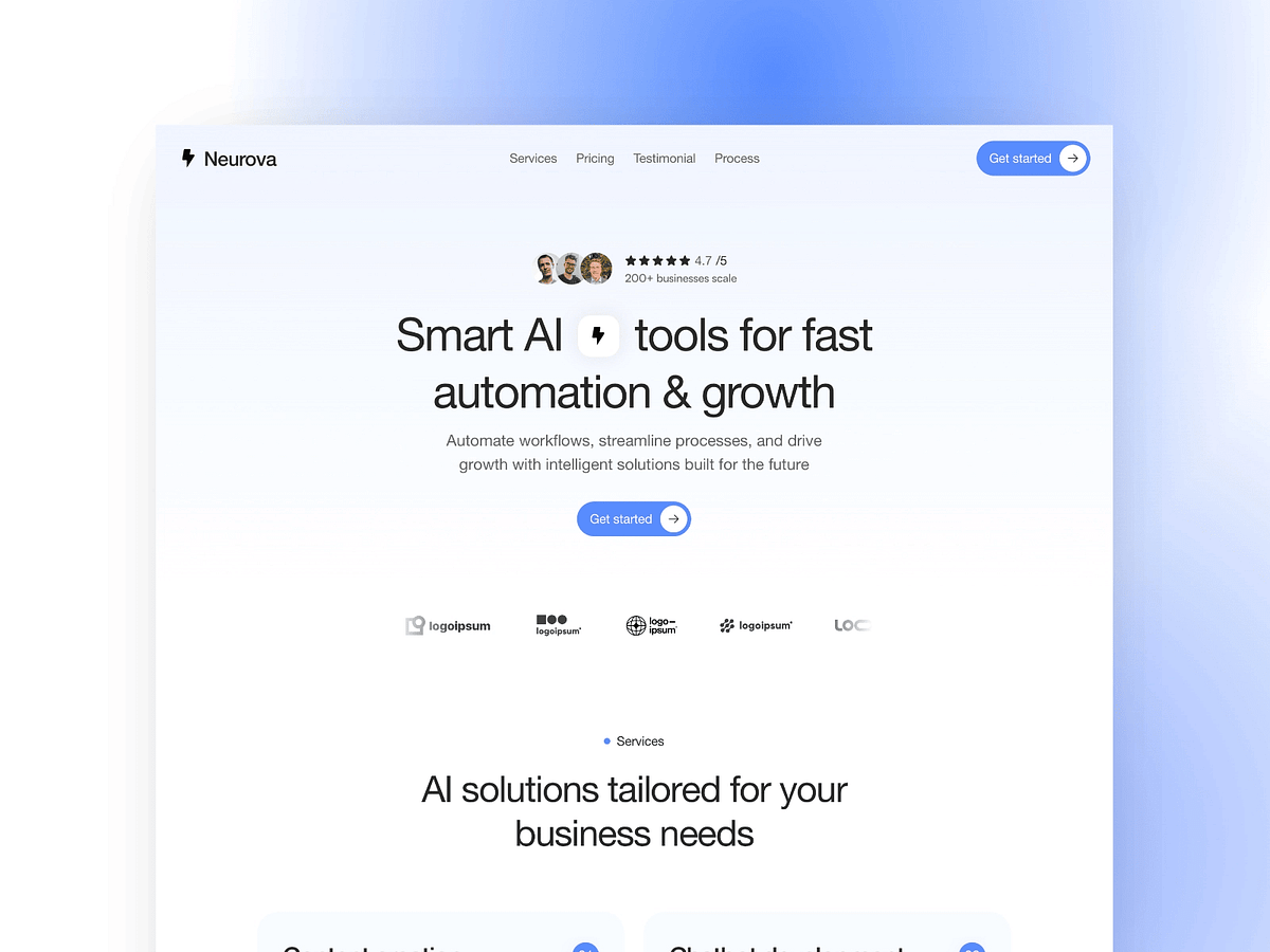 AI Agency Template. Neurova empowers your business with… | by Alpha Design | May, 2025 | Medium