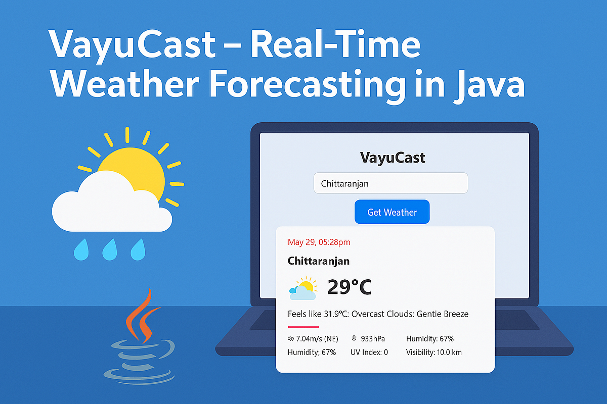 🌤️ VayuCast: A Modern JavaFX Weather App with Real-Time Forecasting | by Ankesh Kumar | Jun ...