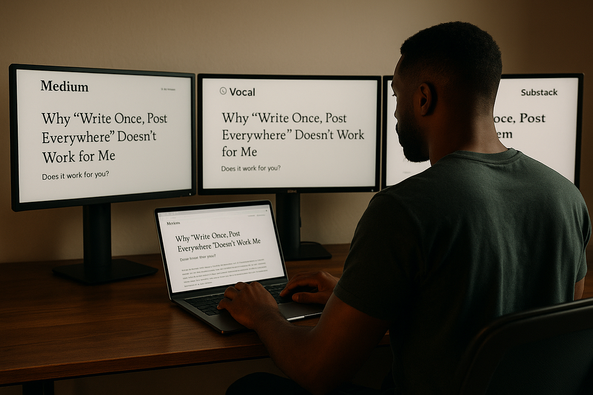 Why “Write Once, Post Everywhere” Doesn’t Work for Me. | by Dblkrose ...