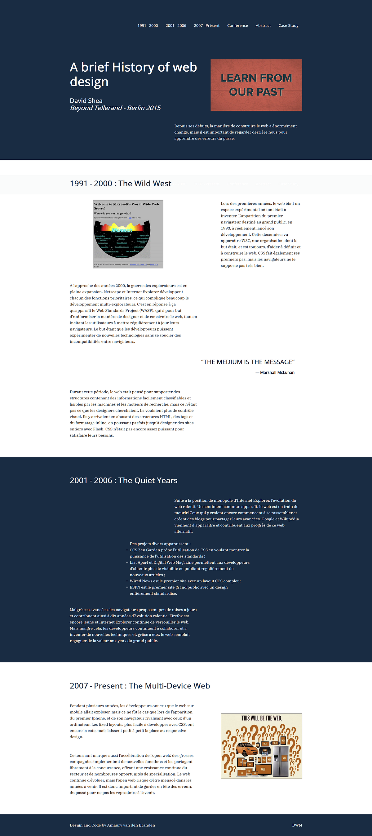 Dave Shea — A Brief History of Web Design — Case Study — IOLCE | by ...