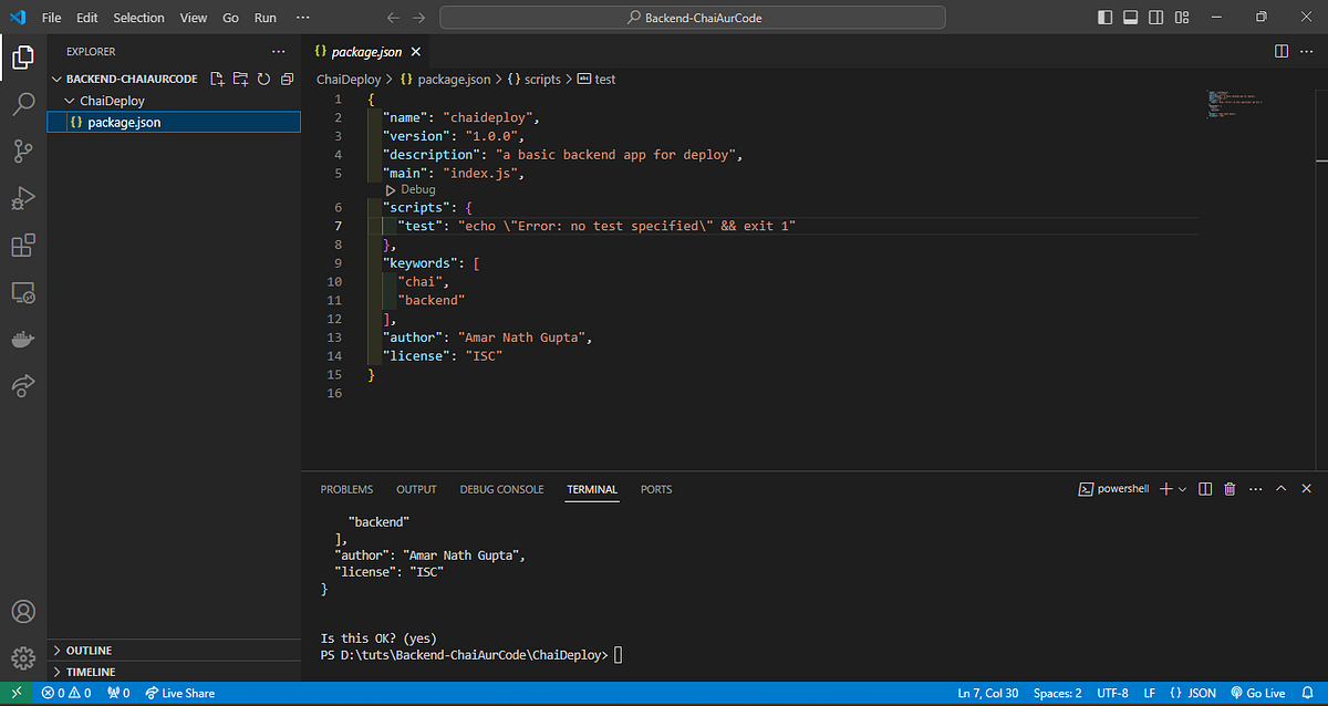 Backend: Build Your Server. Hello World, want to build your server ...