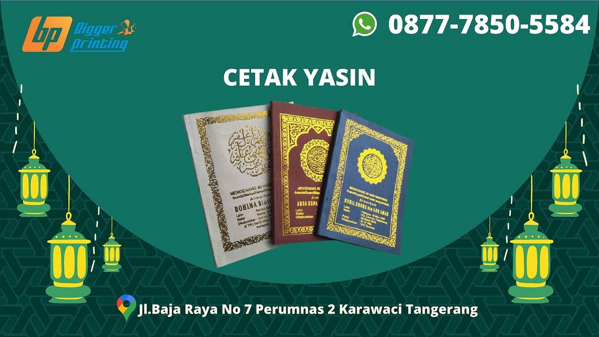 PREMIUM, Wa./Call 0877–7850–5584, Cetak Yasin Hard Cover - Percetakan Yasin Tangerang - Medium