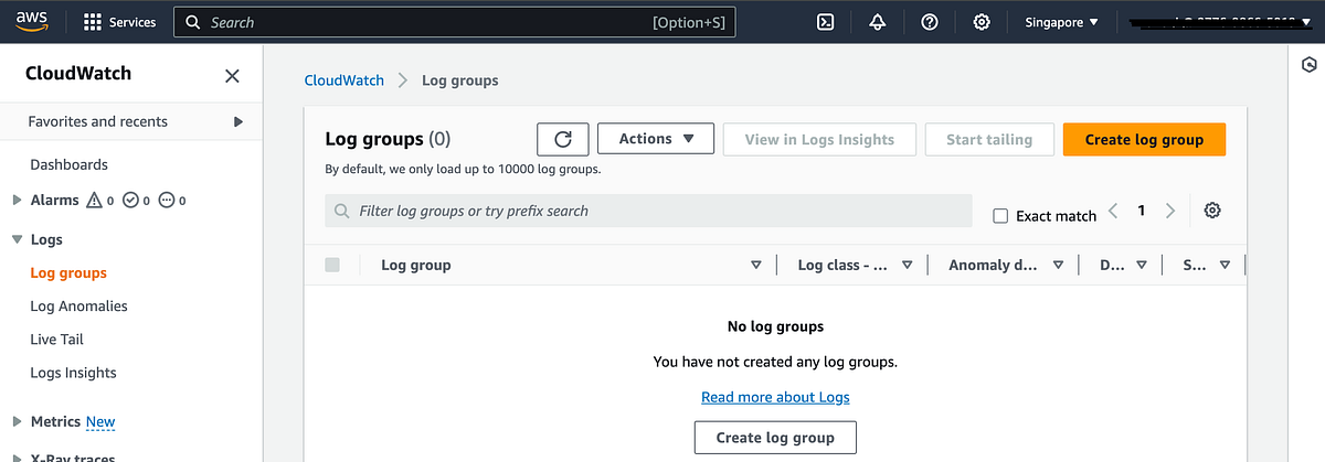 Collect application logs to AWS CloudWatch using awslogs agent | by ...