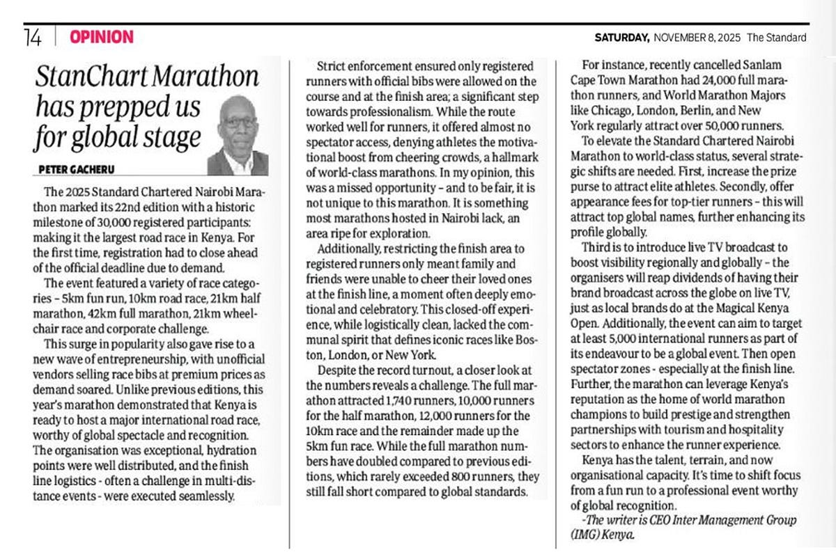 StanChart Marathon 2025: A Success that Readies Kenya for the Global ...